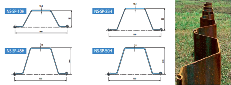 HAT H Steel Sheet Piles | Nippon Steel Spiral Pipe Vietnam Co., Ltd.